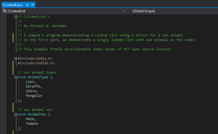 Using Linked Lists In The C Programming Language
