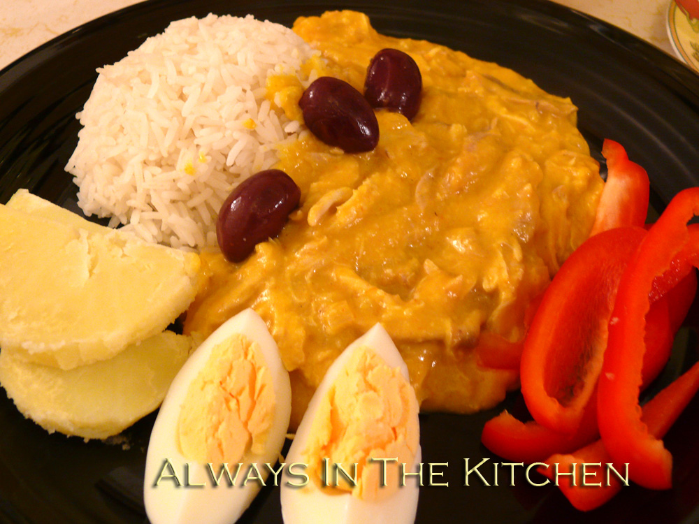 Dawna in the Kitchen: Ají De Gallina: Peruvian Chicken with Chile & Cheese