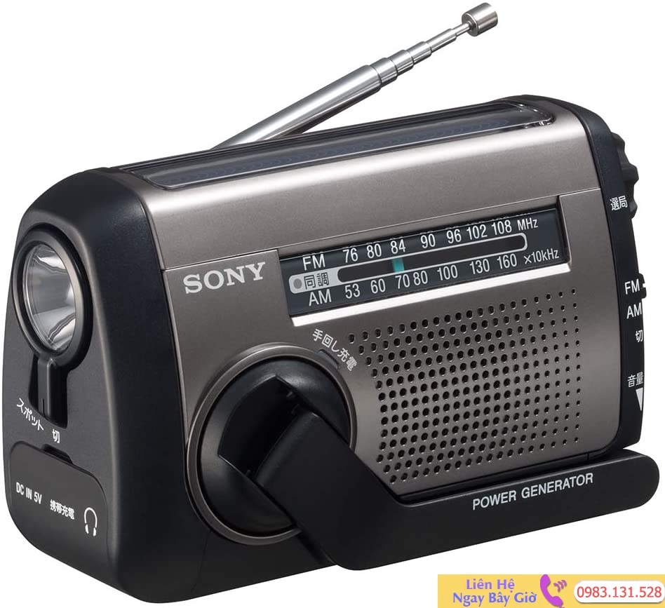 Đài Radio Sony Fm Có Đèn Pin Sạc Năng Lượng Mặt Trời Hoặc Quay Tay Uy ...