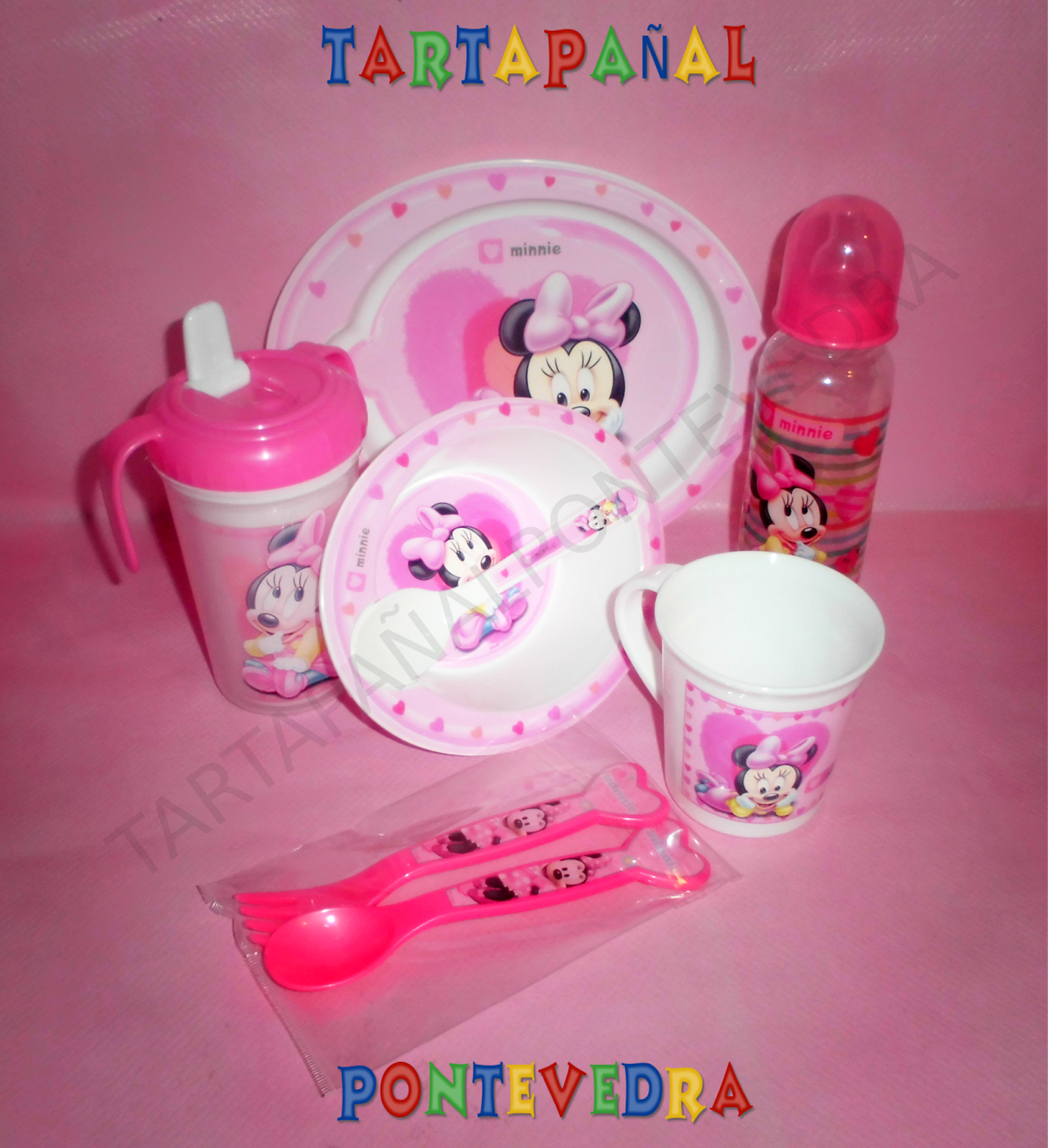 Tartapañal Pontevedra: Caja de Minnie con accesorios para las primeras ...