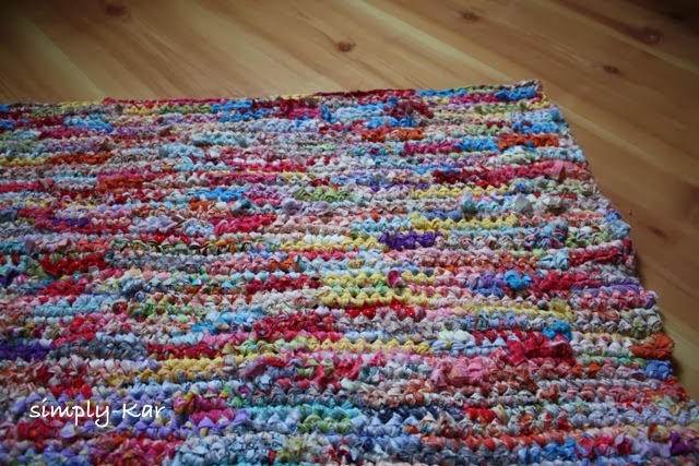 simply-kar: A little crochet rag rug...