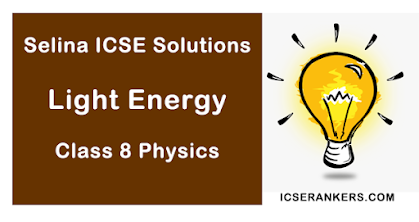 ICSE Solutions for Chapter 5 Light Energy Class 8 Physics Selina