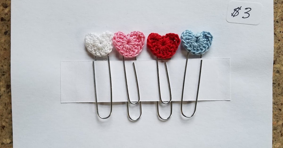 Rooster's Crow Farm: Heart Embellished Paper Clips