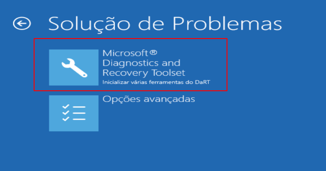 DaRT (Microsoft Diagnostics and Recovery Toolset) - Ferramentas ...