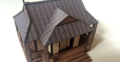 Japanese Traditional House Paper Model | Paperized Crafts