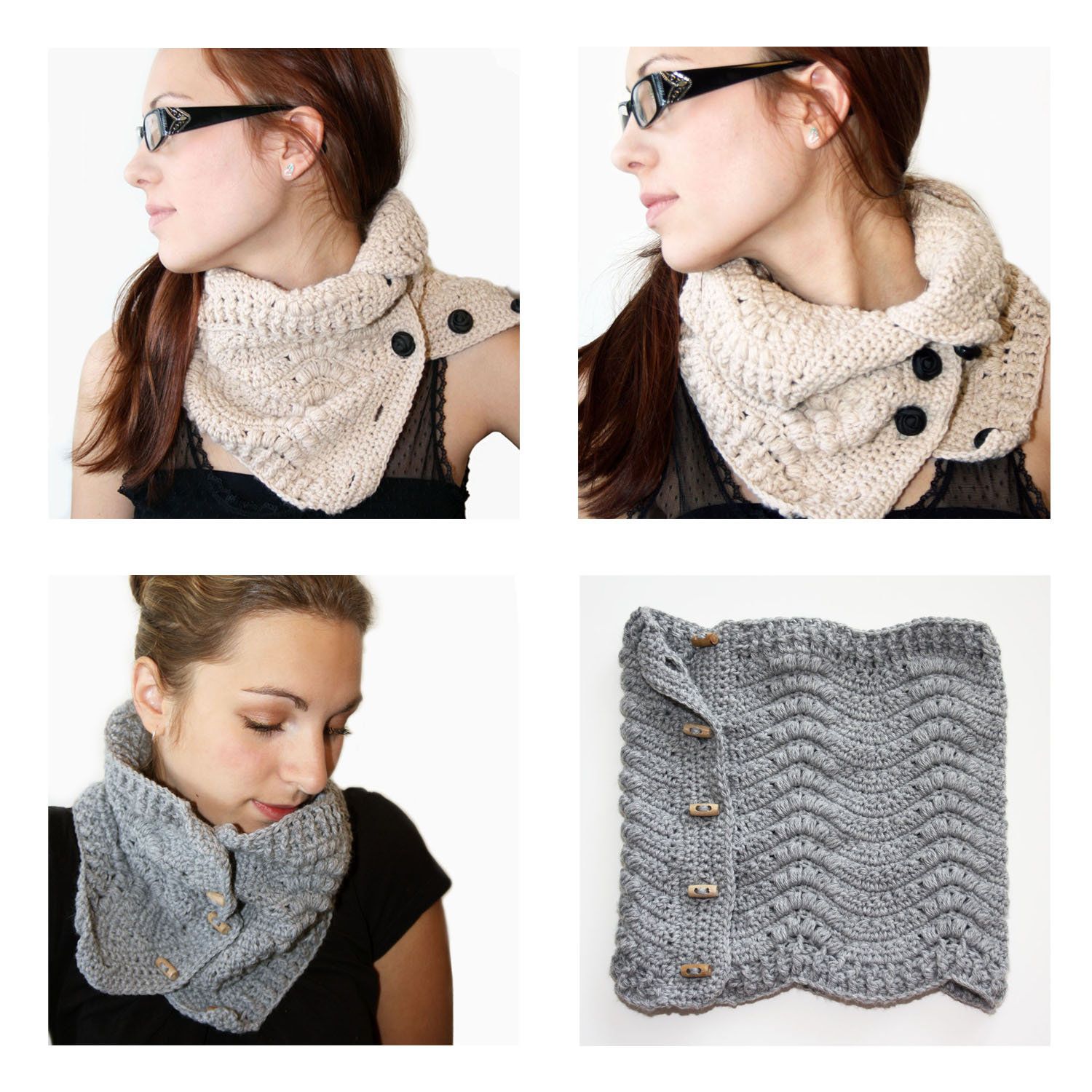knot•sew•cute design shop: new crochet pattern - button-up cowl by kim ...