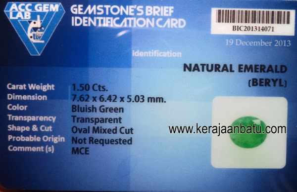Natural Emerald Beryl Kode P398 - Kerajaan Batu Permata | Batu Mulia ...
