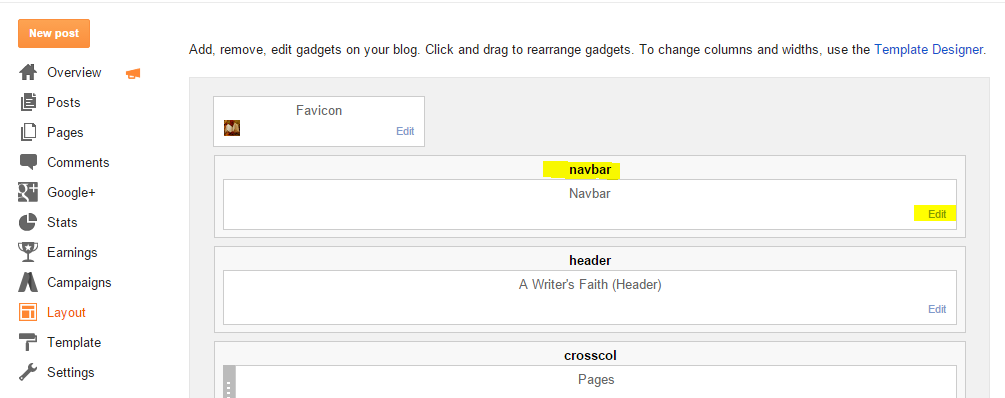 Easy Blog Design Tutorials for the Blogspot Blogger (#1) A Writer's Faith