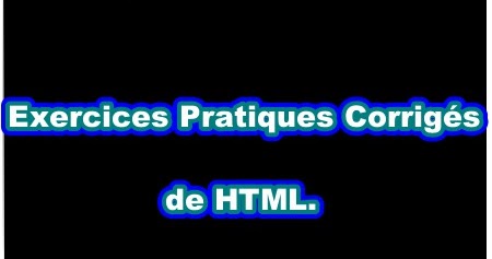 exercice html corrigé debutant