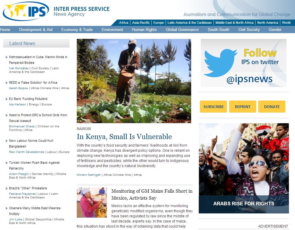 Ideias & Experiências: Leitura Crítica da Mídia: IPS - AGÊNCIA DE ...