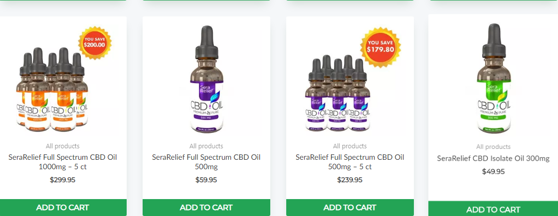 Online Best Products 4U: Sera Relief CBD Oil: Pain Relief, Muscle Aches ...