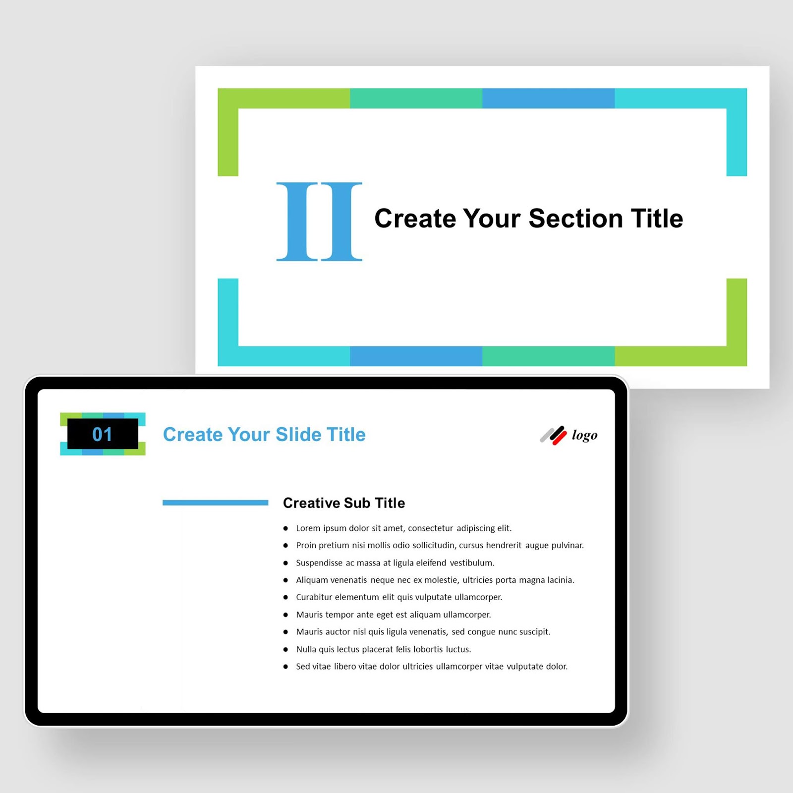 Color Stripe PowerPoint Templates - PowerPoint Free
