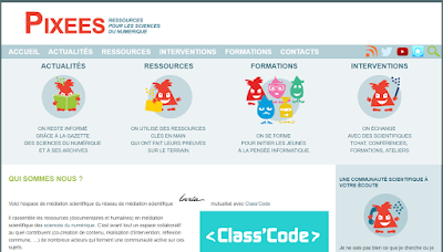 Le bloc notes en vrac d'un prof TIM : Pixees, un site de ressources ...