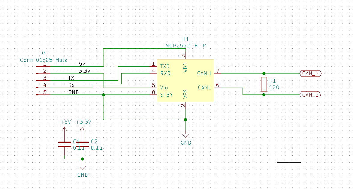 組込み一歩のはまりから: esp32+mcp2562 CAN送受信機...その1