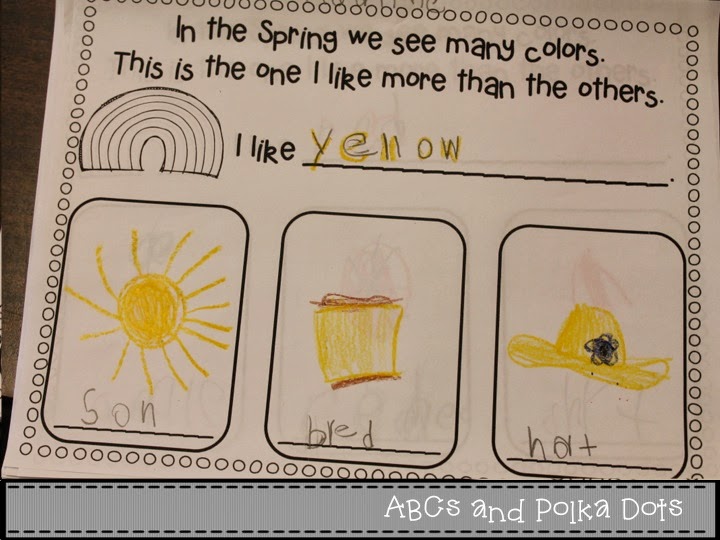 ABC's and Polka Dots: Spring Colors book {FREEBIE}