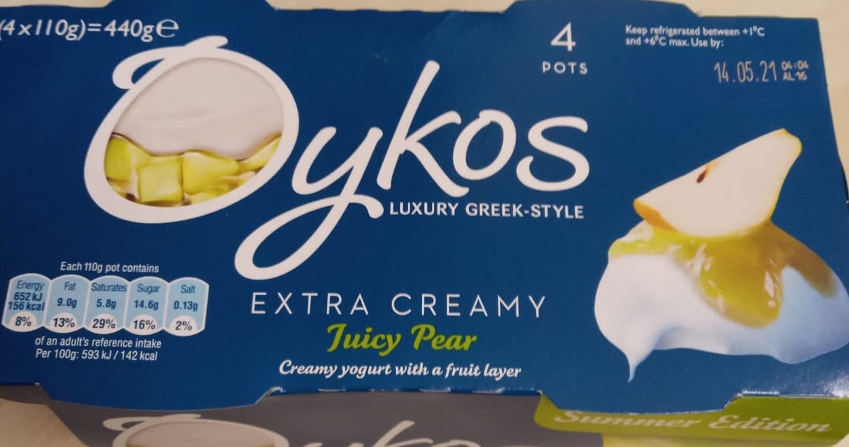 Supersupergirl's Food Reviews: Oykos Luxury Greek Style Pear Yogurt