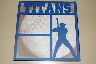 Scrappin' My Stress Away: Baseball Fundraiser Raffle Item