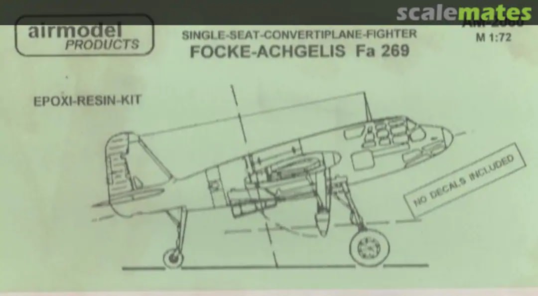 Happyscale-Modellbau: Focke Achgelis Fa 269 - airmodel resin-kit 1/72