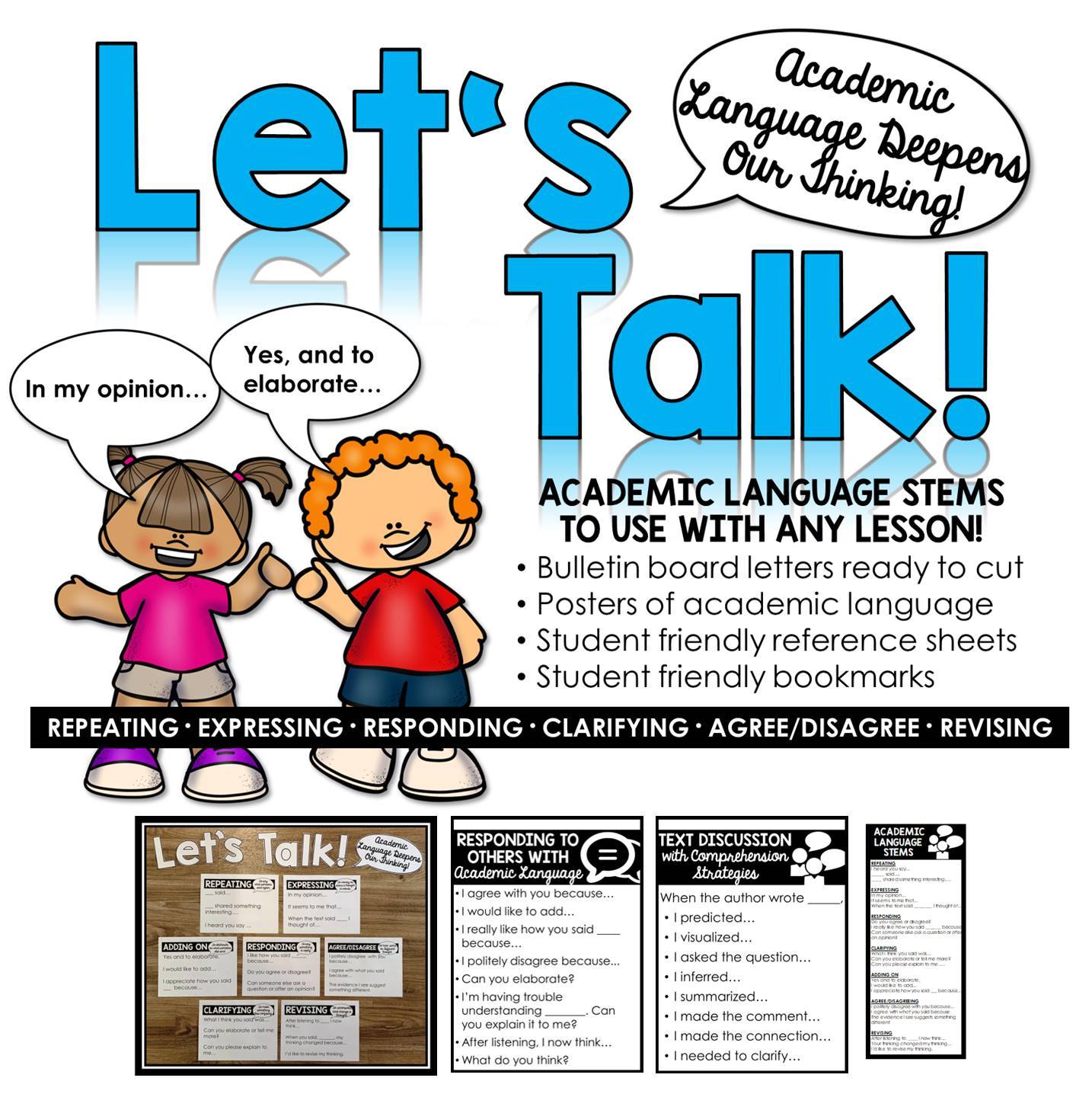 The Simple Teachers: Let's Talk! Academic Language Stems
