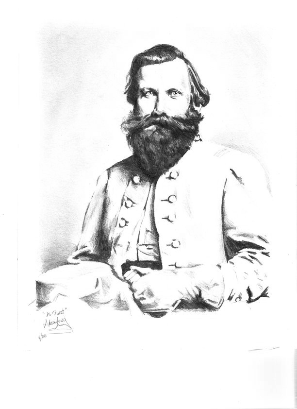 Pencil Portrait - 'Jeb Stuart'