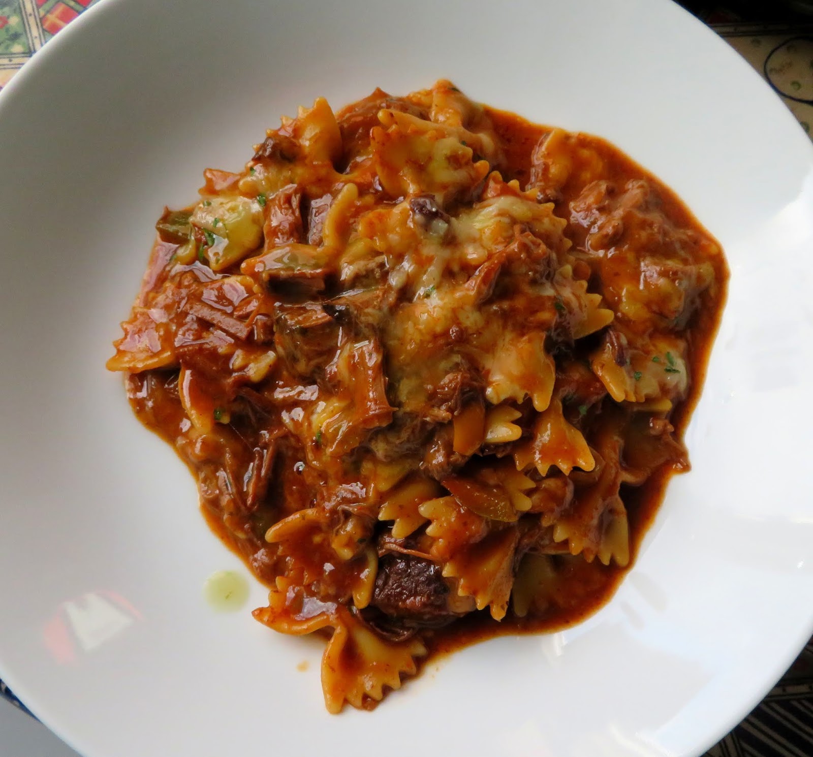 Cheesy Taco Bow Ties | The English Kitchen