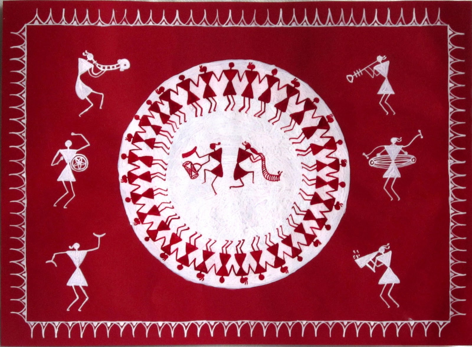 Warli Art by Vrinda: Warli Paintings by Vrinda