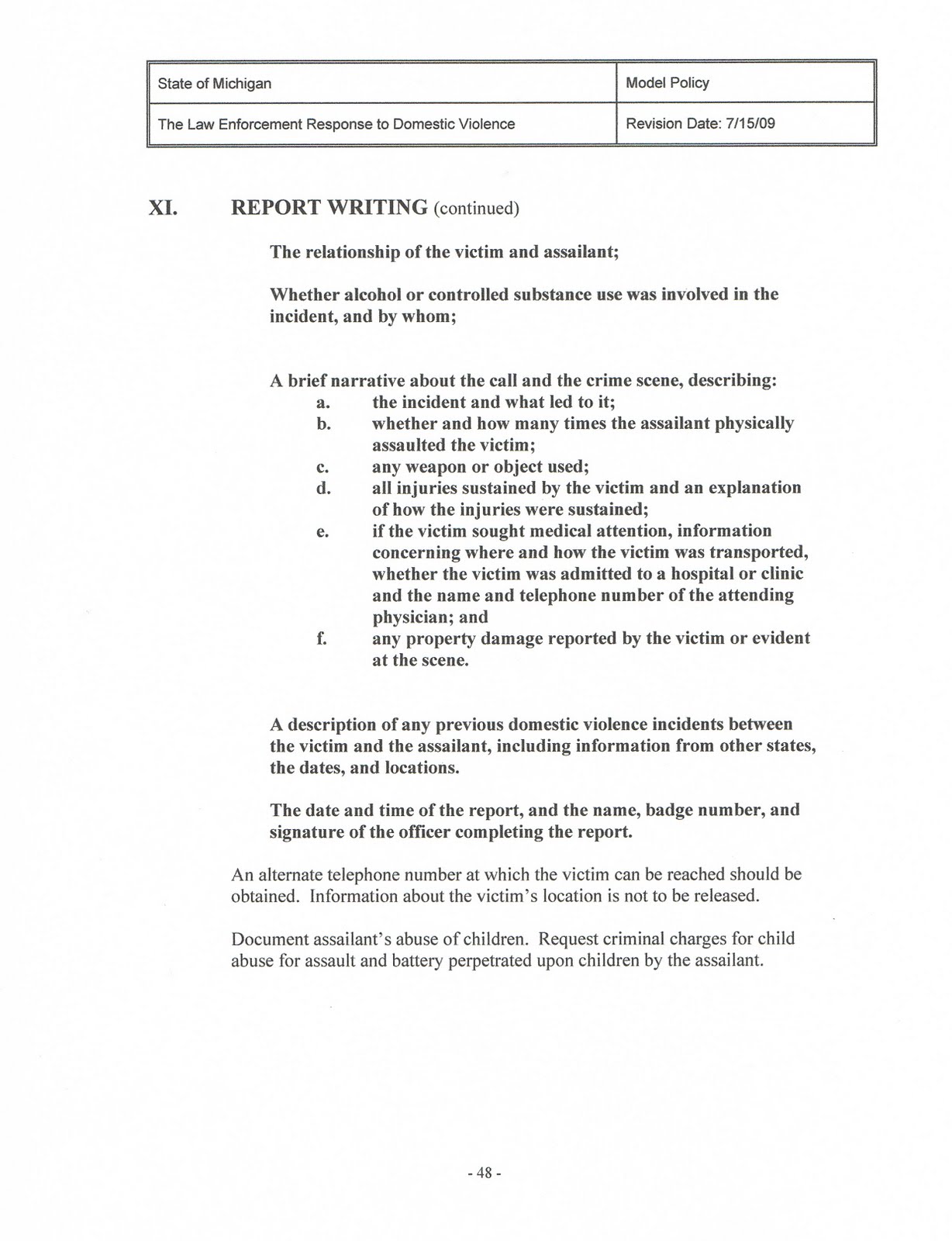 OIDV Project Of Michigan - Officer Involved Domestic Violence Project ...