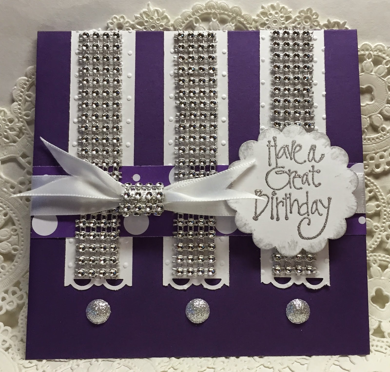 Creations from the Card Cave: "Blingy" Birthday Card