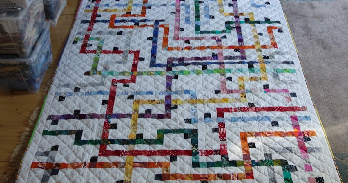 NÄHEN AM NECKAR: Der Tokyo Subway Map Quilt ist fertig