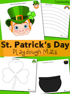 St Patrick's Day Picture & Word Tracing Printables | Totschooling ...