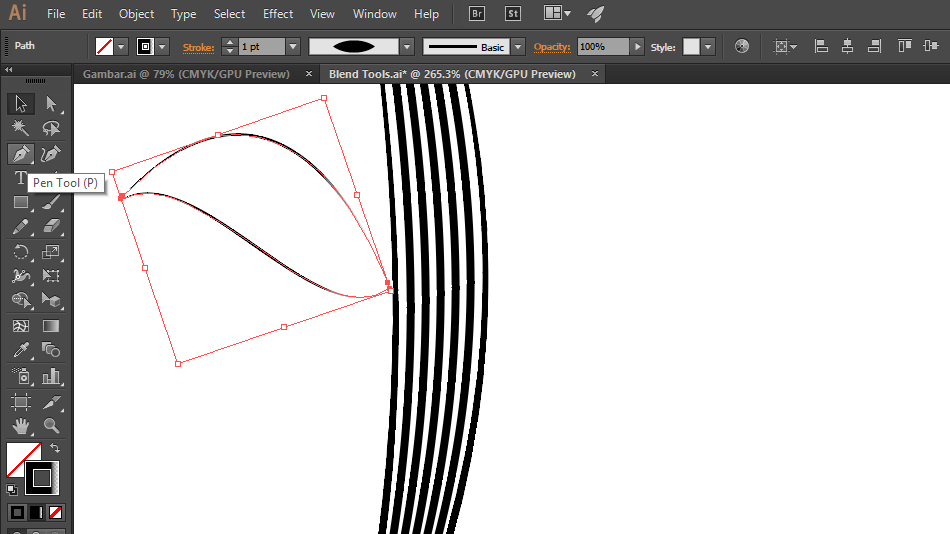 5 Menit Mahir Blend Tools Di Adobe Illustrator Untuk Desain Vektor - Blog Panduan Adobe Suite ...