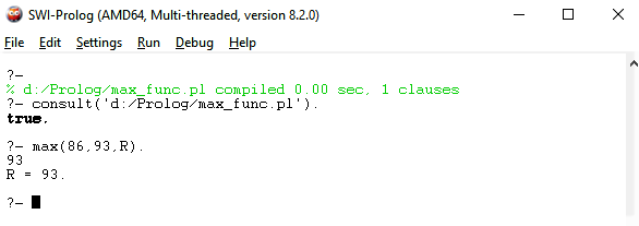 CS Assign: Write a Prolog program to implement max(X,Y,Max) so that Max ...