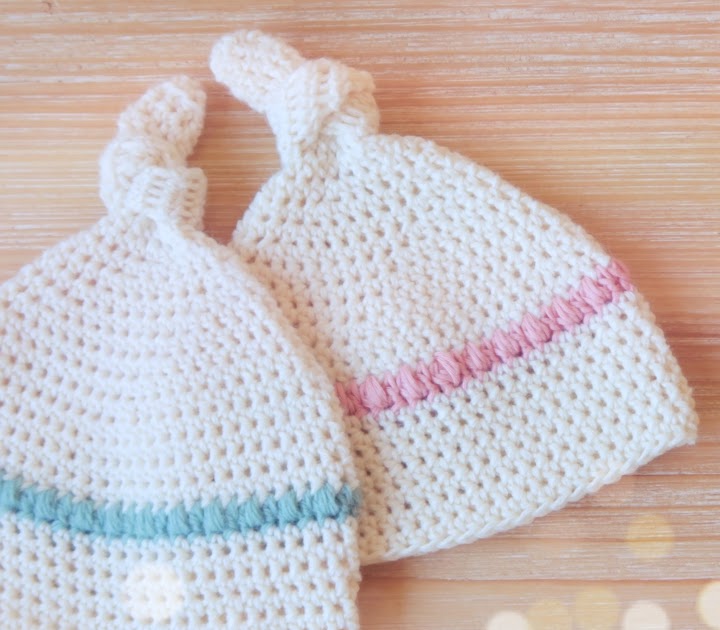 CROCHET NEWBORN BEANIE | PATTERN + TUTORIAL - Crochet Lovers Tutorials