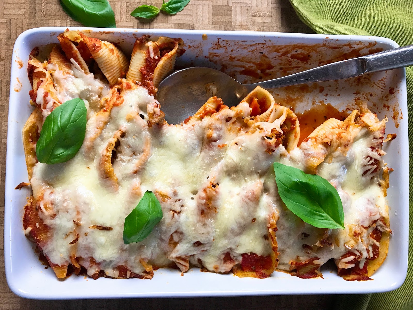 Meaty Stuffed Shells (with Carrots!)