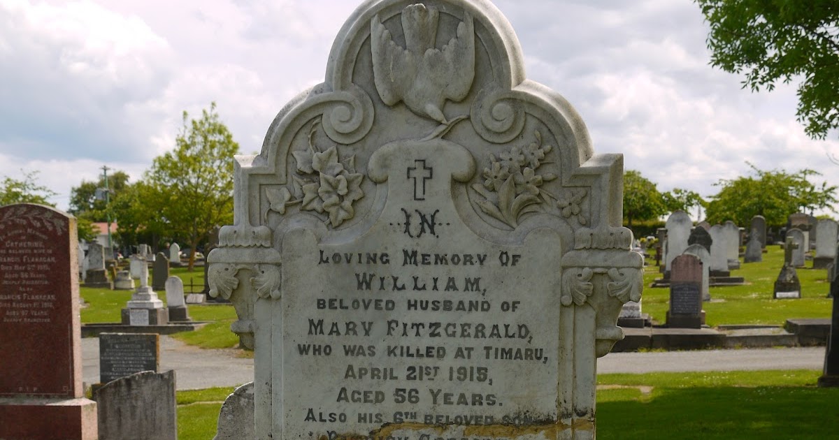 In Loving Memory: William Fitzgerald, 1859-21/4/1915. "compound ...