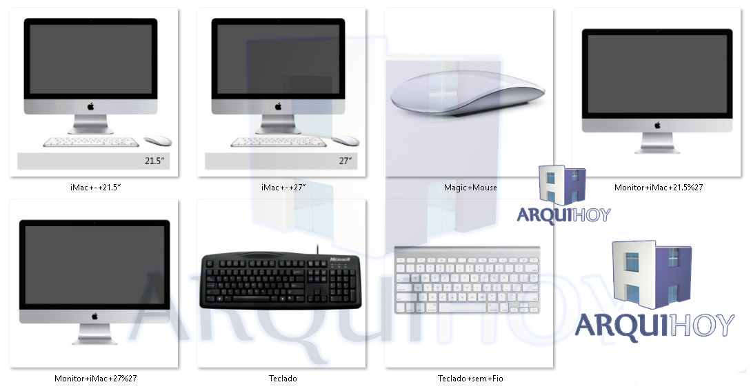 Familia computadoras / Family computers (RFA) | ArquiHoy-Revit