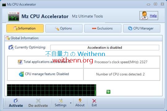 電腦主機效能不彰？ CPU 自動優化好幫手 – Mz CPU Accelerator ~ 不自量力 の Weithenn