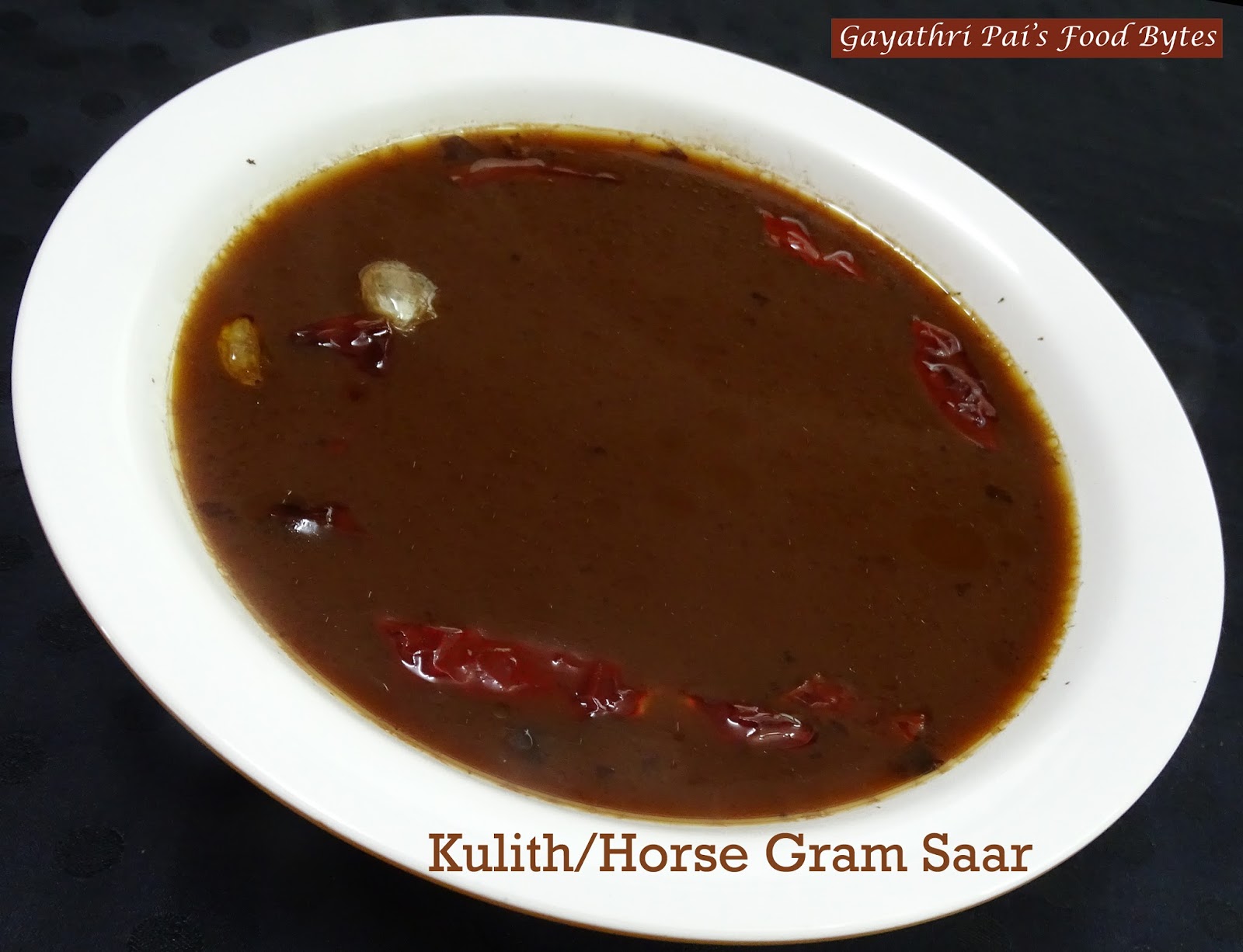 Gayathri Pai's Food Bytes: Kulith Saaru- Upkari/ Horse Gram Saar- Bhaji.