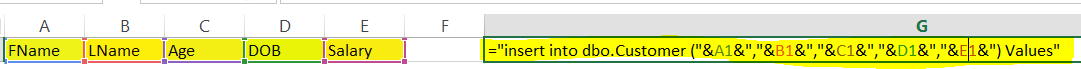Welcome To TechBrothersIT: How to generate Insert Statements from Excel ... Welcome To TechBrothersIT: How to generate Insert Statements from Excel ...