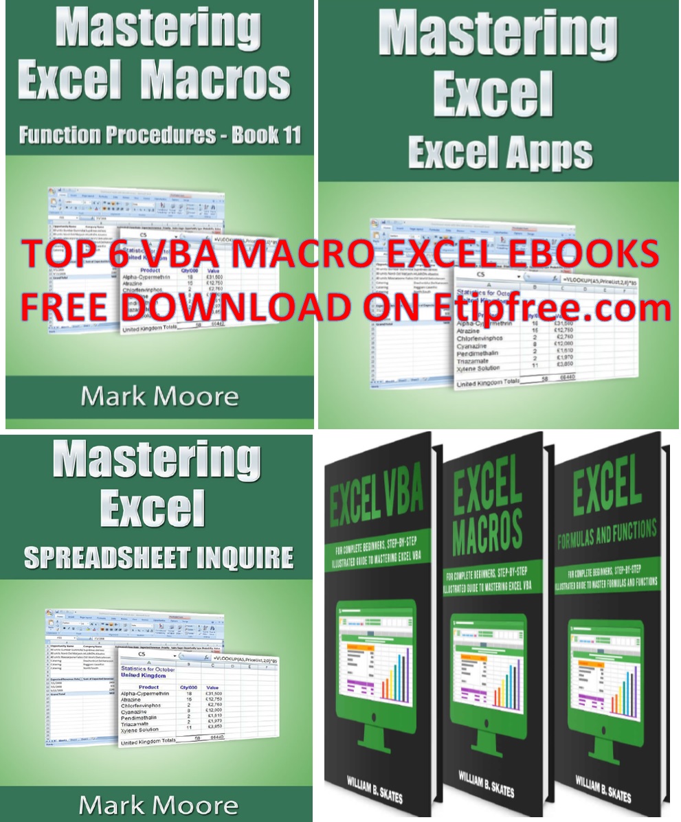 TOP 6 EBOOK VBA MACRO EXCEL FREE DOWNLOAD ON EVBA.INFO AND ETIPFREE.COM ...