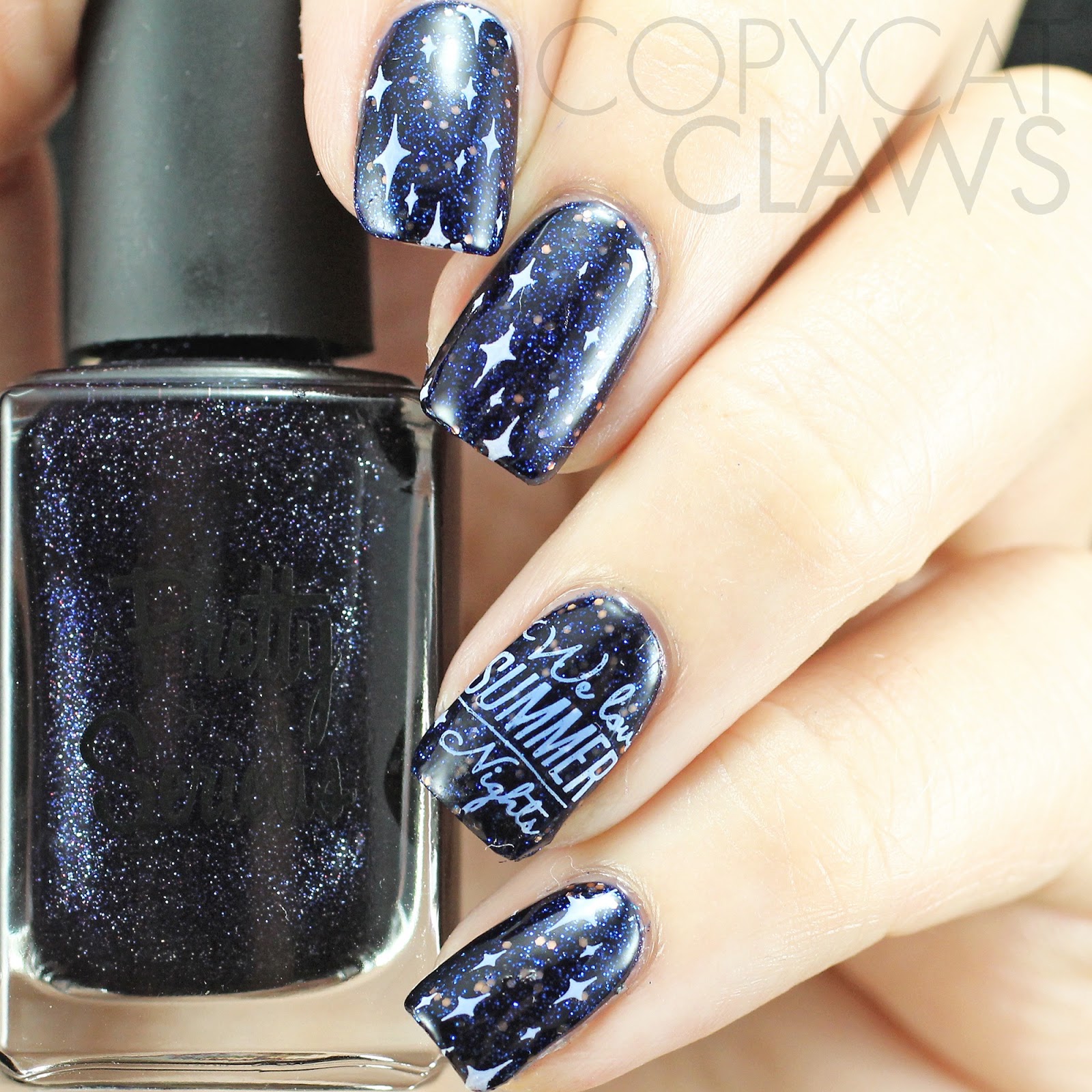 Copycat Claws: HPB Presents Summer Night Sky Nail Art