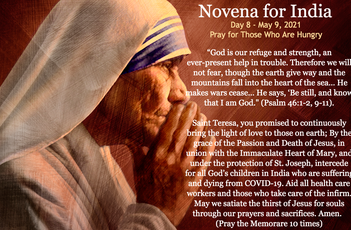 Day 8 - Pray for those who are hungry (Novena for India)