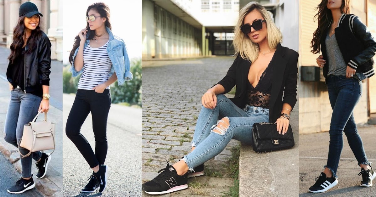 Formas de usar tenis negros con mucho estilo