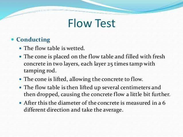 CIVIL ENGINEERING IMAGES: Flow Test or Flow Table Test