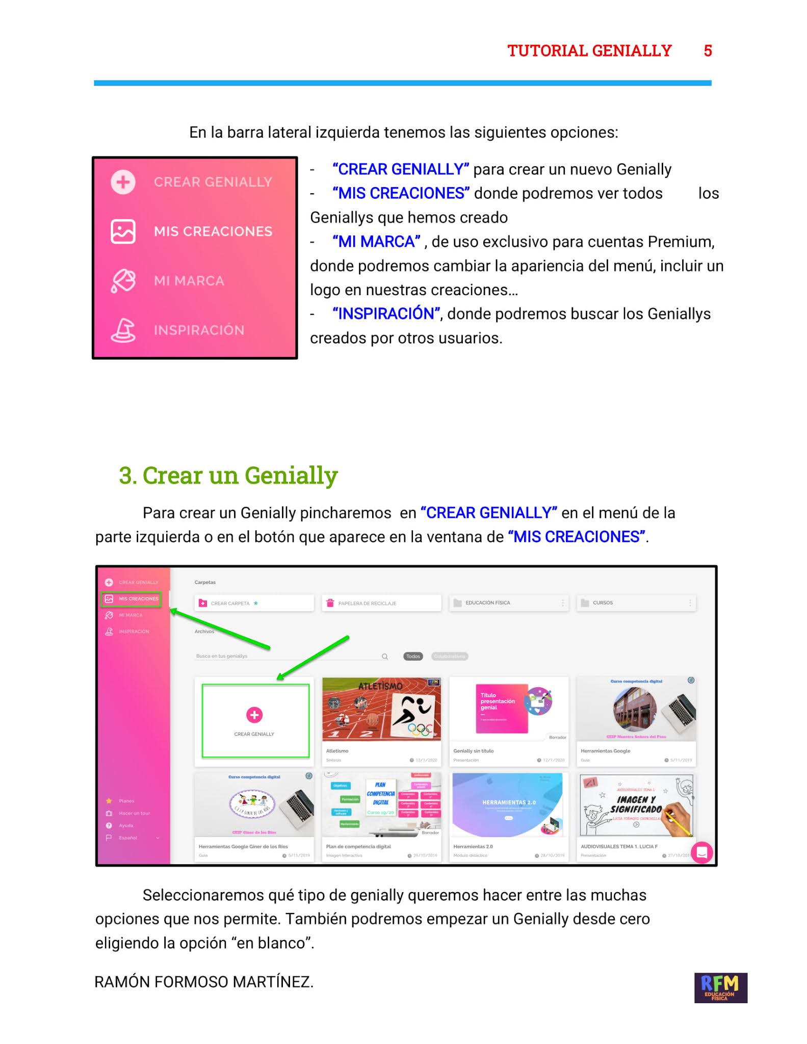 Educación y Tecnología: TUTORIAL DE LA PLATAFORMA GENIALLY