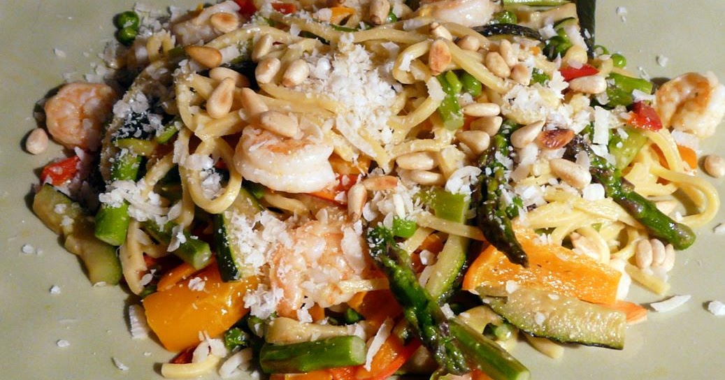 Kulinarische Welten zu Fisch- und Meeresfrucht: Pasta Primavera