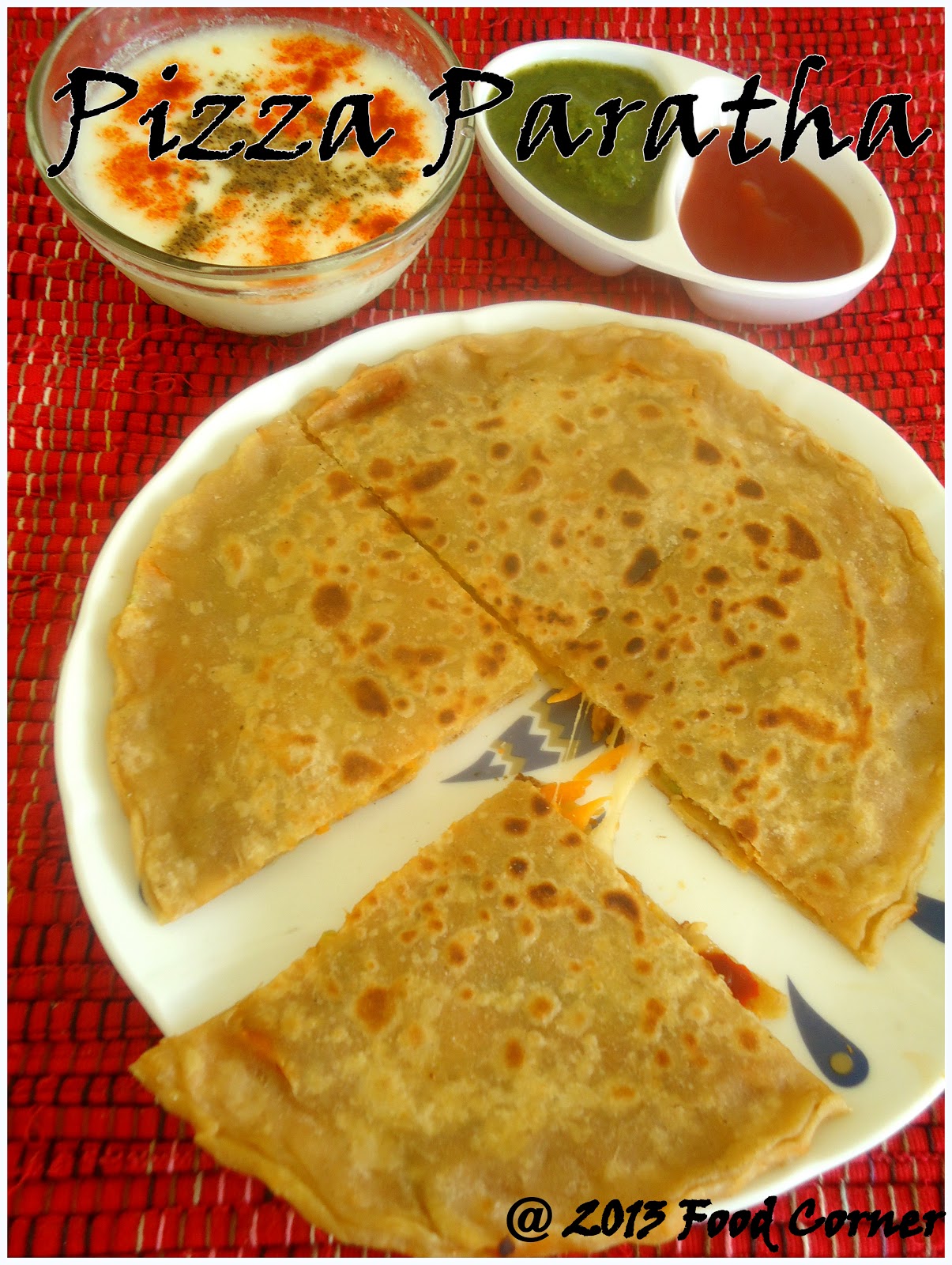 Pizza Paratha Recipe | Stuffed Paratha ~ Kiran's Food corner