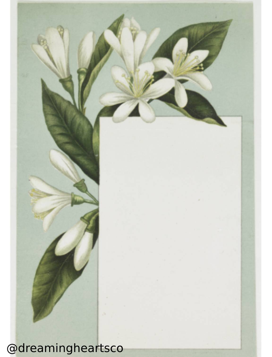 Free Printable Vintage Floral Journal Page