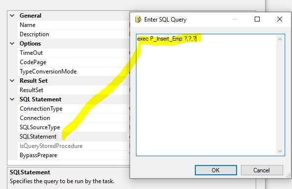 Microsoft Business Intelligence: Call Stored Procedure in execute sql ...