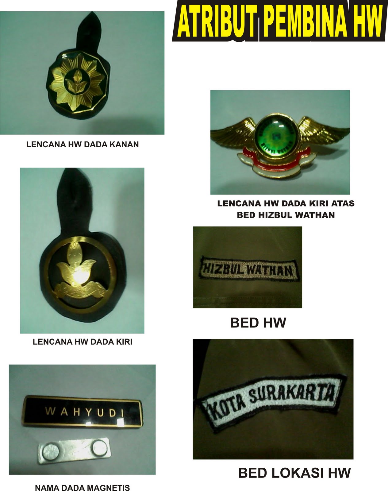 ATRIBUT HIZBUL WATHON: ATRIBUT PEMBINA